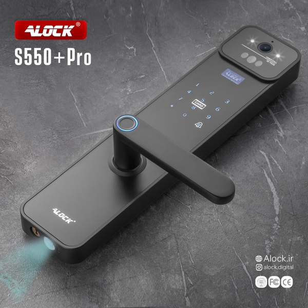 قفل اثرانگشتی هوشمند ALOCK مدل S550+ Pro - خانه معاصر